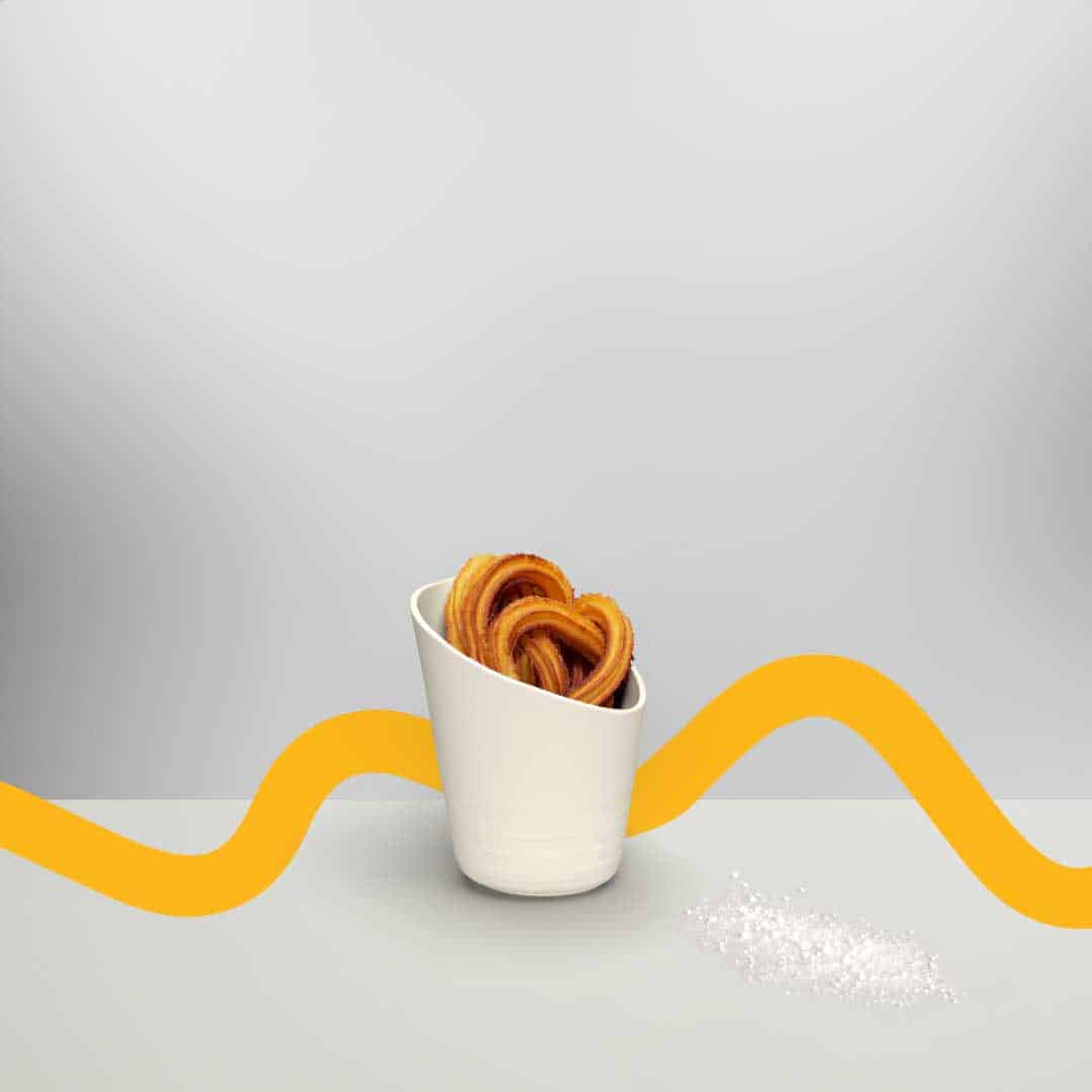 Cornet de frites réutilisable Re-uz ® - Contenant lavable pour frites